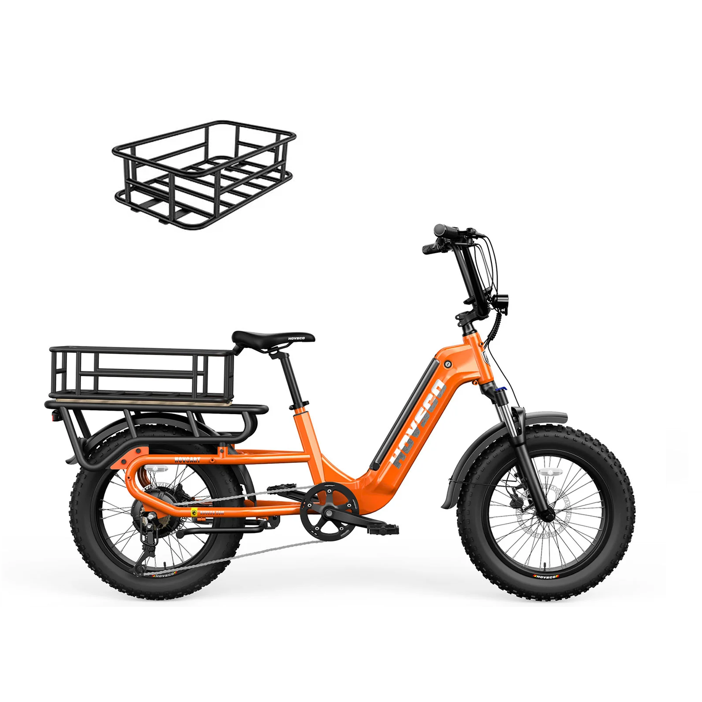 HOVSCO™ HovCart 20“ Step-Thru Electric Fat Tire Cargo Bike – HOVSCO